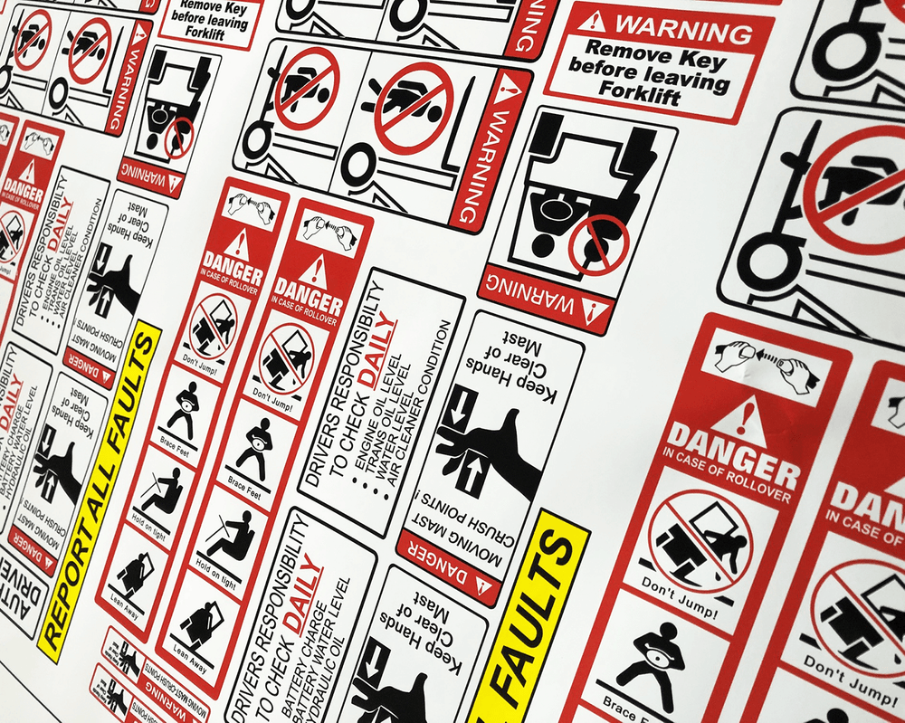 Forklift Safety Decal Kit – Form A Sign